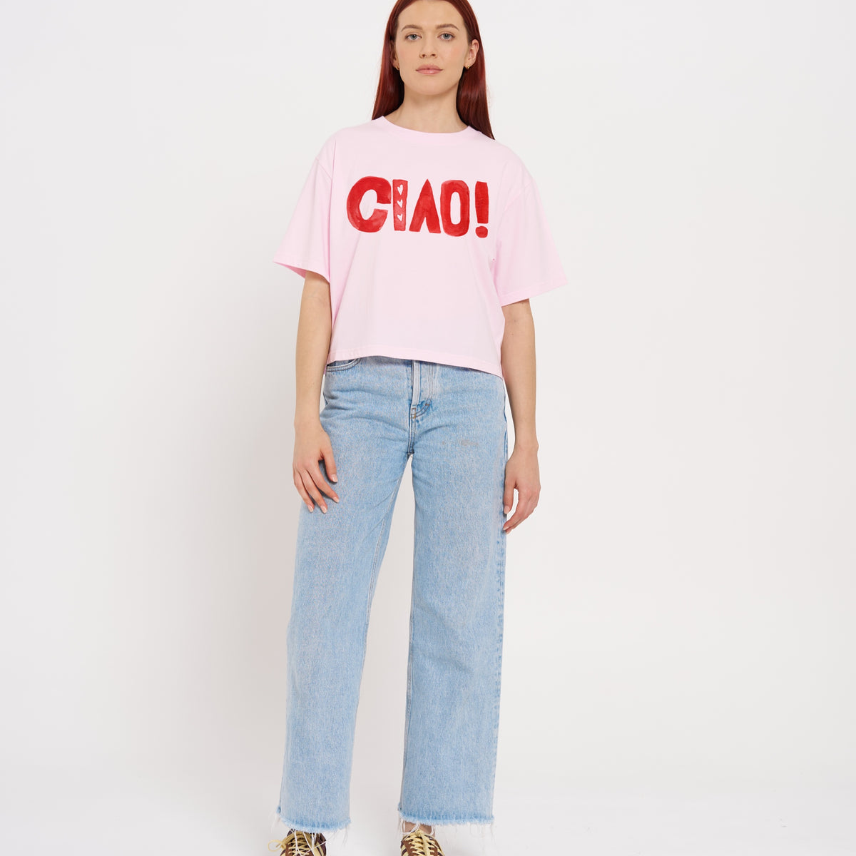 CIAO ITALIAN BRIGHT RED TEE – MAKU THE LABEL
